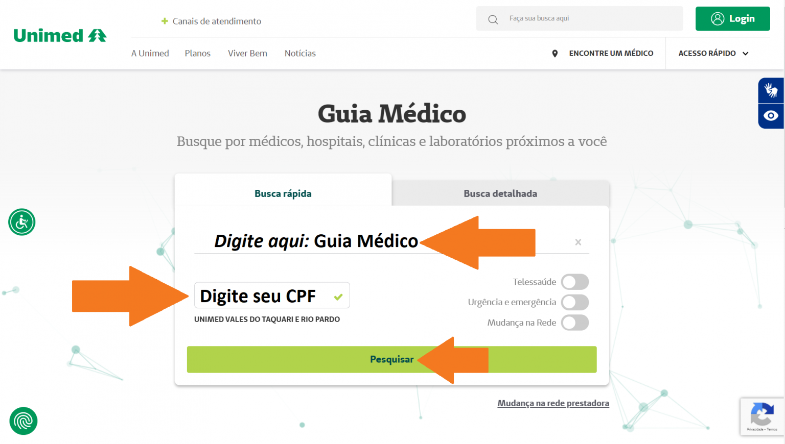 Guia Médico para imprimir - Unimed
