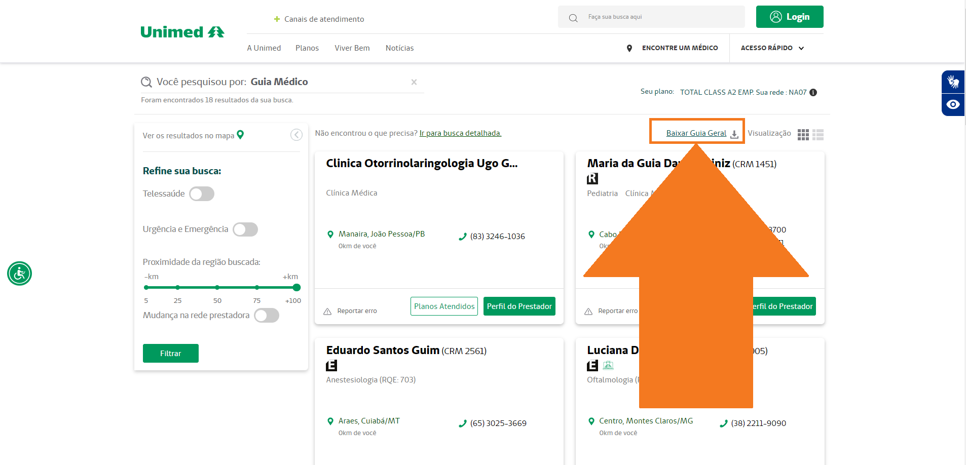 Guia Médico para imprimir - Unimed